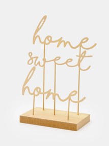 Sinsay - Stojící dekorace s nápisem Home sweet home - krémová