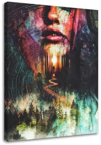 Gario Obraz na plátně Tvář na konci cesty v horách - Barrett Biggers Rozměry: 40 x 60 cm