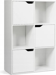 Regál Costway 60 cm x 90 cm x 29 cm bílý
