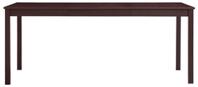 Jídelní stůl tmavě hnědý 180 x 90 x 73 cm borové dřevo