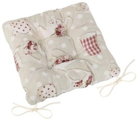 Bellatex Sedák EMA prošívaný 40x40 cm Hrnek s konvičkou