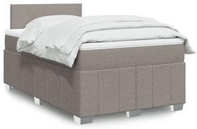 Box spring postel s matrací taupe 120x190 cm textil 3287004