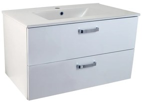 BPS-koupelny Koupelnová skříňka s keramickým umyvadlem Ticino NEW W 80 bílá