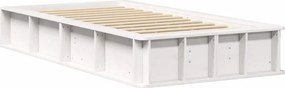 Rám postele Bílá 80 x 200 cm Masivní borové dřevo 3385737