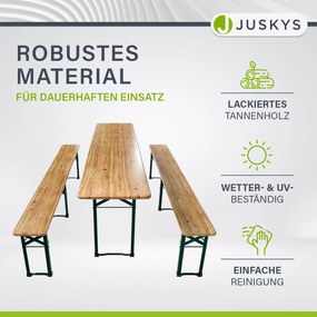 Juskys Skládací pivní set Passau 220 cm