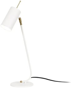 Bílá stolní lampa s kovovým stínidlem (výška 55 cm) Sivani – Opviq lights