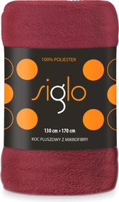 Přehoz z mikrovlákna 220x200 Siglo maroon Faro