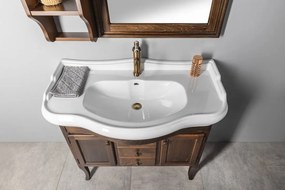 Kerasan Kerasan, RETRO WC kombi, spodní odpad, bílá-bronz, WCSET13-RETRO-SO