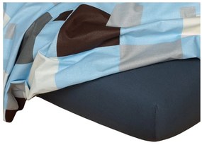 DADKA Jersey prostěradlo tmavě šedé Rozměr 90x220x20