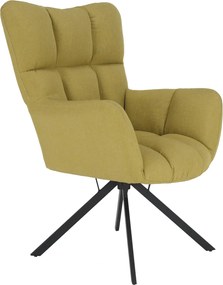 Designové otočné křeslo, pistáciová / černá, KOMODO