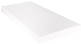 vidaXL Postel s matrací šedo-bílá umělá kůže 180 x 200 cm