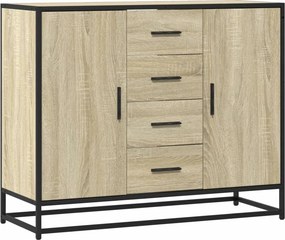Příborník dub sonoma 92 x 35 x 76 cm kompozitní dřevo 3300826