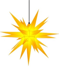 Herrnhuter papírová hvězda žlutá - 60 cm