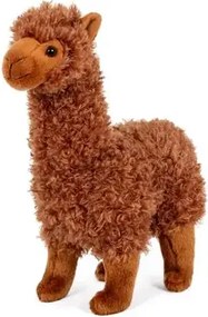 TEDDIES Plyšová lama alpaka hnědá 30 cm / od 0 měsíců