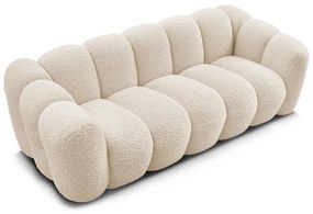 Béžová pohovka z textilie bouclé 232 cm Hippolyte – Bobochic Paris