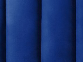 Rozkládací sametová pohovka VIMMERBY tmavě modrá Beliani