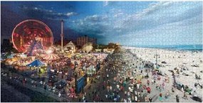 GALISON Puzzle Coney Island ve dne v noci / 1500 dílků