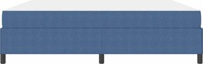 Rám postele s matrací Modrá 200 x 200 cm textil 3399143