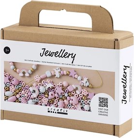 Creativ Company Kreativní sada Šperky z korálků pastelové barvy