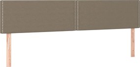 Box spring postel s matrací taupe 180x200 cm textil 3126185