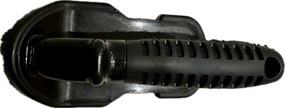 Bazénový černý kartáč do ruky - profi