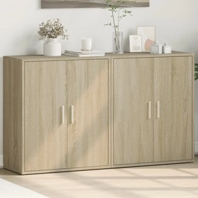 Příborníky 2 ks dub sonoma 60 x 31 x 70 cm kompozitní dřevo 3276541
