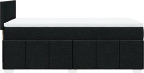 Box spring postel s matrací černá 80 x 200 cm textil 3286890