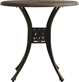 Zahradní stůl bronzový 78 x 78 x 72 cm litý hliník 315582