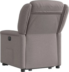 Zvedací polohovací křeslo taupe textil 3303201