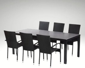 Vikio Zahradní set 190x90 pro 6 osob DT254-190 antracit