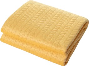Sametový přehoz Silky Touch 220x240cm yellow