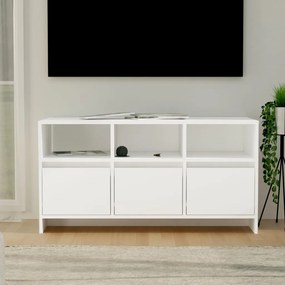 TV skříňka bílá 102 x 37,5 x 52,5 cm kompozitní dřevo