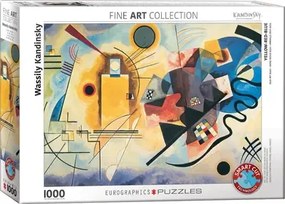 EUROGRAPHICS Puzzle Žlutá, červená, modrá / 1000 dílků / 67,6 × 48,9 c