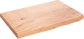 Koupelnová deska hnědá 60x40x(2-4) cm ošetřený masivní dřevo 3156105
