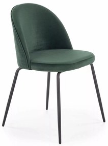 Tmavě zelená židle DELI 314