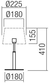 Světla a lustry REDO GROUP Redo NEMIA černá stolní lampa do ložnice 1xE27 Barva stínidla: Béžová