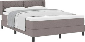 Postel s boxspringem s čelo Taupe 200 x 160 cm textil 3341178