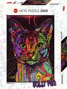 HEYE Puzzle Jolly Pets: Habešská kočka / 2000 dílků / 69 x 97 cm
