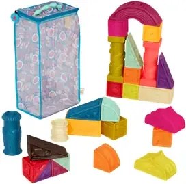 B-Toys Kostky Elemenosqueeze / od 6 měsíců
