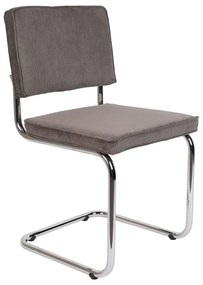 Tmavě šedé jídelní židle v sadě 2 ks Ridge Rib – Zuiver