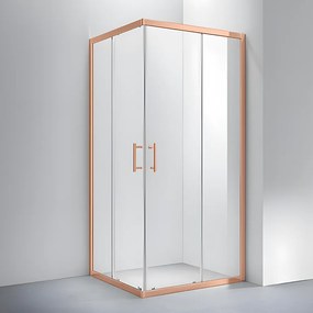 Motril Rose Gold sprchová kabina 90x90, 190cm, 6mm NANO
