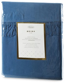 LOŽNÍ POVLEČENÍ REINA23F 220X200 CM, 2KS 70X80 CM TMAVĚMODRÉ