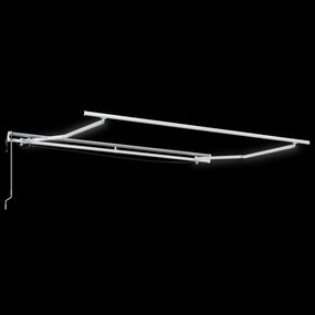 Automatická zatahovací markýza s LED antracit a bílá 300x250 cm 3215781