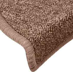 Schodové rohože 30 ks 65 x 24 x 4 cm hnědé, půlkulaté, velké 3365760
