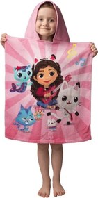 Jerry Fabrics Plážová osuška pončo Gabbys Dollhouse 02 50x115 cm