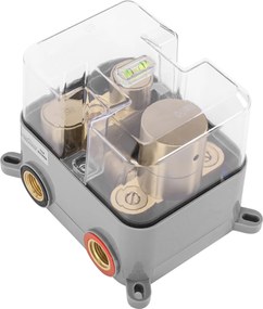 Rea Lungo, podomítková termostatická sprchová sada + BOX, zlatá matná, REA-P8551
