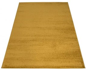 Kusový koberec jednobarevný SPRING P113A Žlutý Rozměr: 70x250 cm