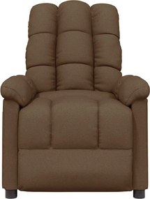 Polohovací křeslo hnědé textil 289800