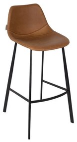 Sada 2 hnědých barových židlí Dutchbone Franky, výška 106 cm