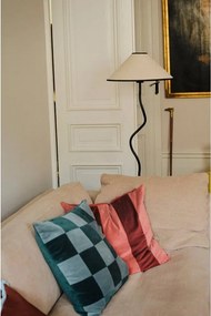Bílá/černá látková stmívatelná stojací lampa (výška 148 cm) Juliet – Jotex